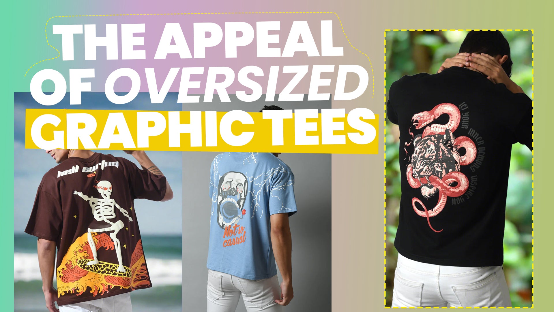 College Casuals: Oversized Graphic Tees for trendy looks – college casuals