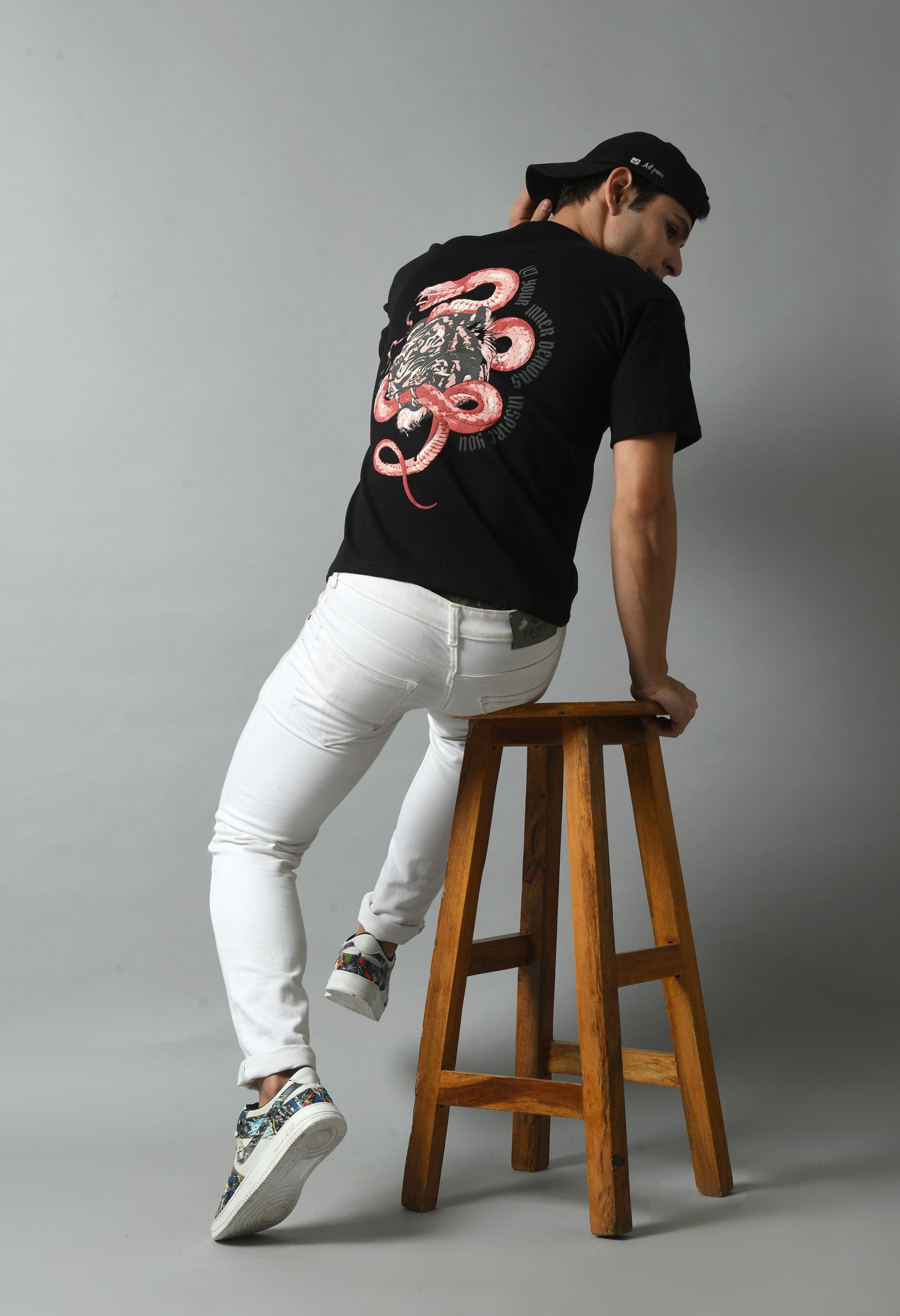 Black Inner Demon Unisex T-Shirt – college casuals